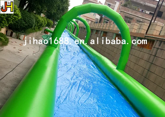 Long Inflatable City Slide Track Water Park Inflatable slip n Slide ...