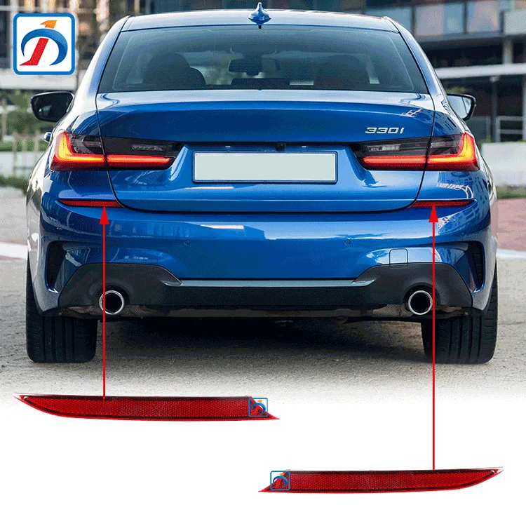 2019 2020 BMW 330i M340i M Sport G20 G28 Rear Bumper Reflector 63148074229