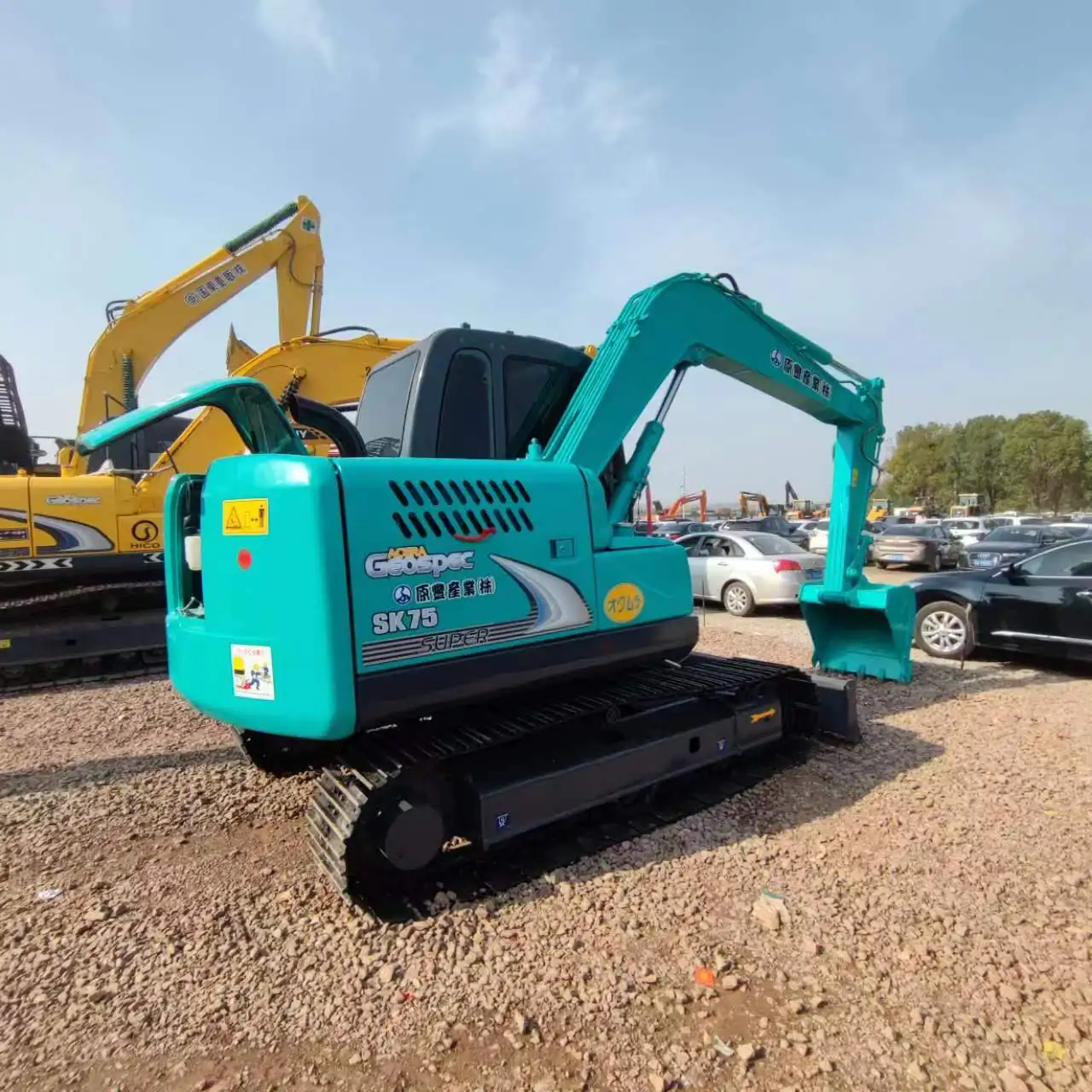 Used Japanese Kobelco Crawler Excavator Sk75 High Quality Digger For ...