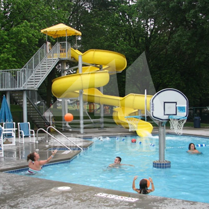 Yellow Fiberglass Water Slide for Family Backyard Water Park| Alibaba.com