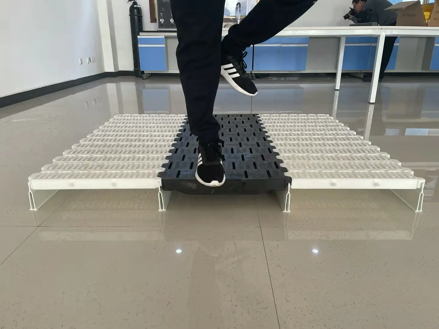 Fiberglass Plastic Floor Gridfloor Grating With Grit