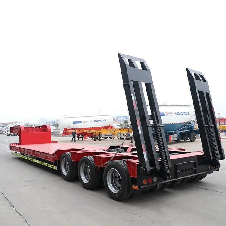 Six Axles In Three Lines Lowbed 80 Ton 100 Ton 120 Ton 150ton Low ...