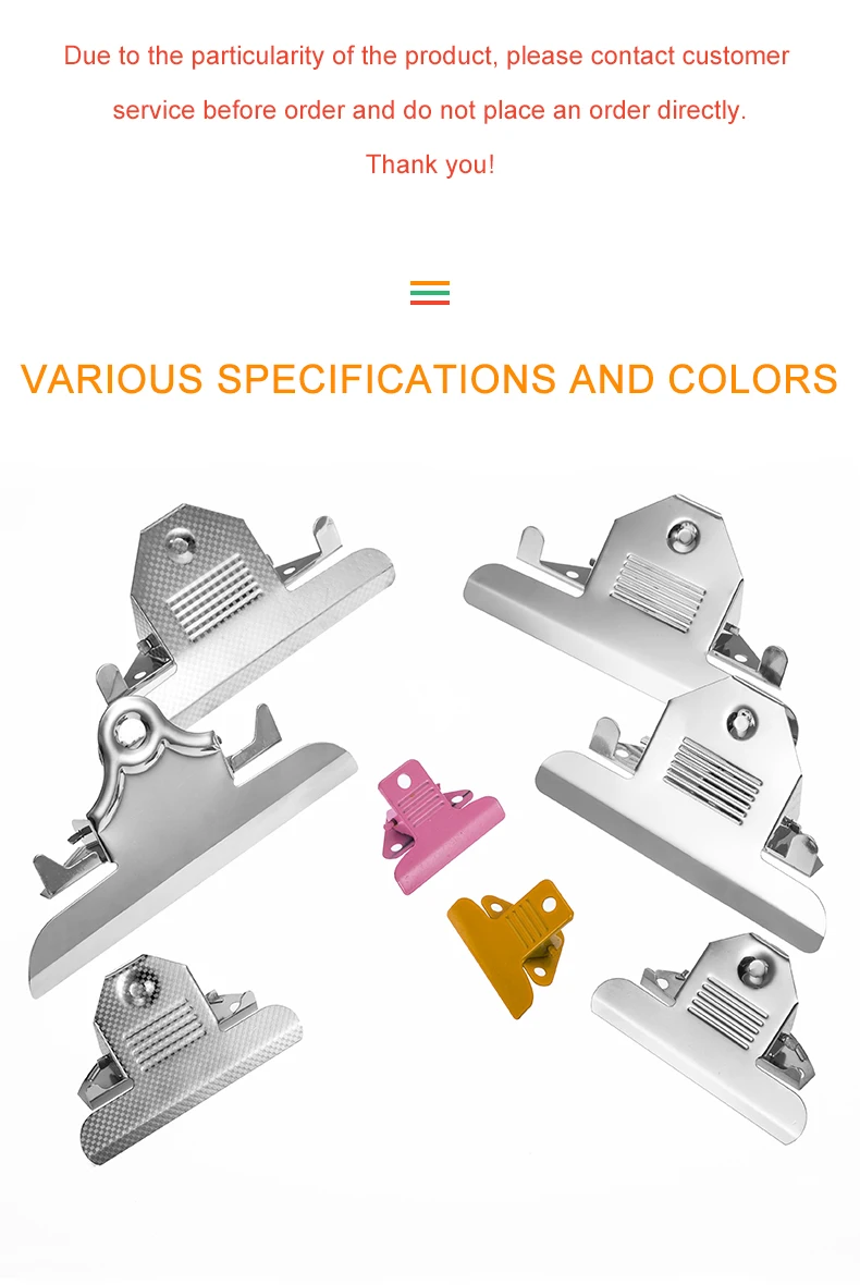 146mm Big Jumbo Gold Metal Binder Clip,Factory Custom Paper Folder ...