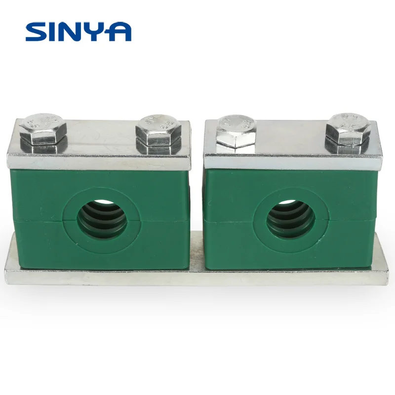 S-111 Heavy Duty Double Twin Tube Clamp - SS 304 8 Mm
