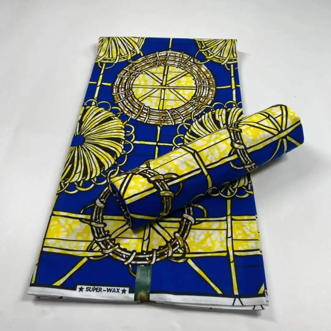 Latest African Veritable Super Holland Veritable Wax Block Print Fabric ...