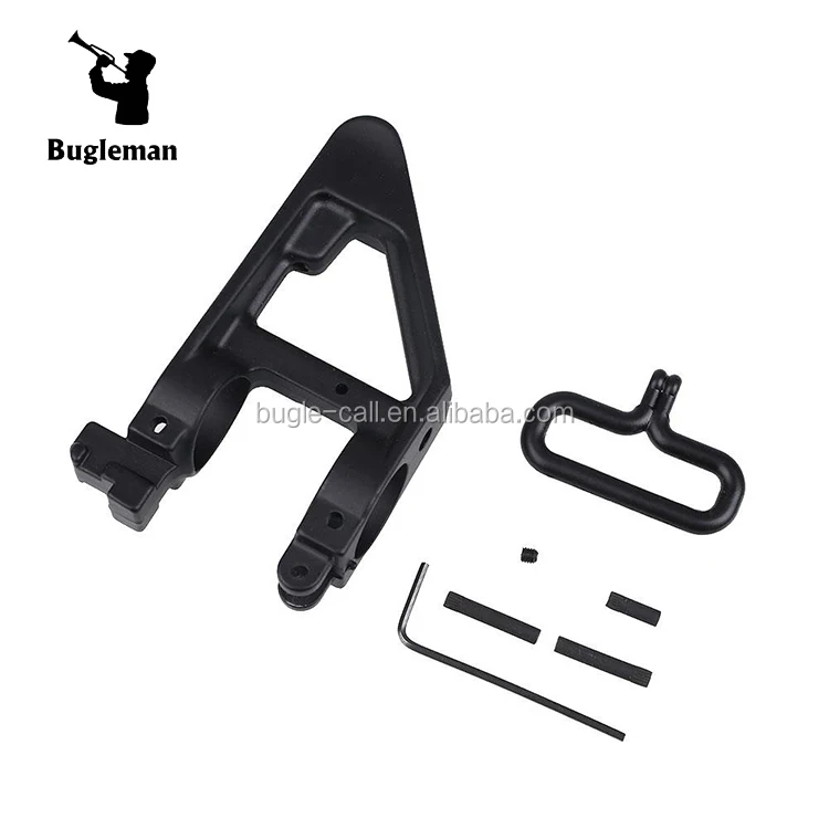 Bugleman Tactical Ar15 M4/m16 Front Triangle Sight Rifle Iron Sight ...