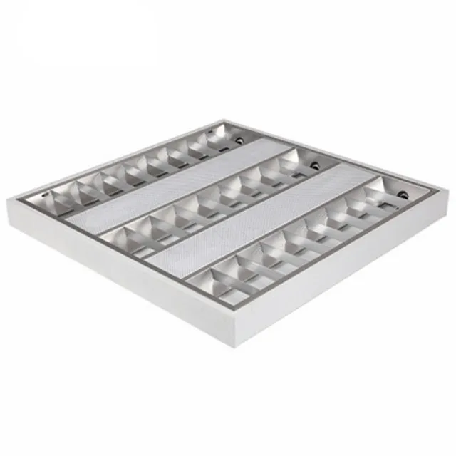 Modern Office 60x60 Louver Recessed Troffer LED Light Fixture