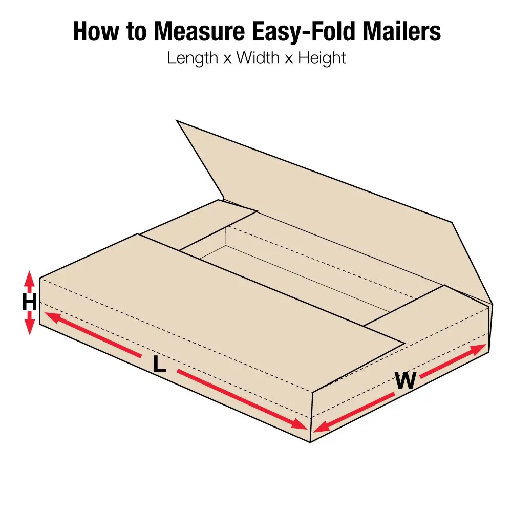 Kraft Box Partners Multi Depth Bookfold Easy Fold Mailers - Buy Easy Fold Mailers,Kraft Easy ...