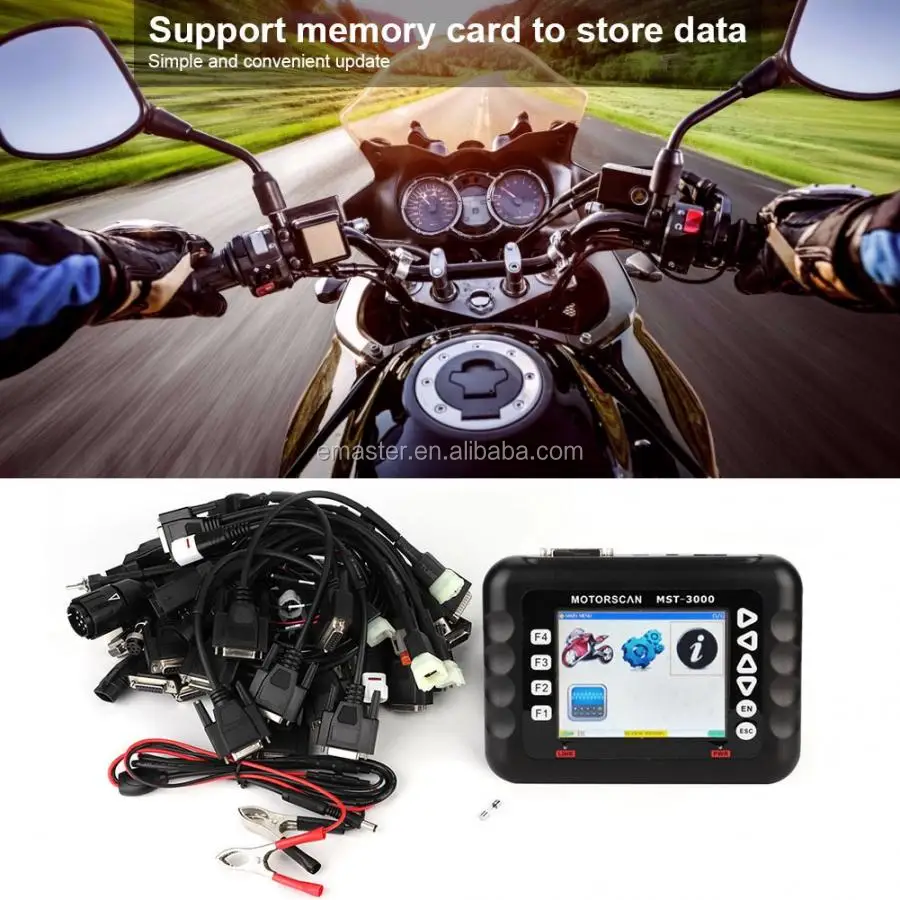 Original Master Universal Motorcycle Ecu Diagnostic Scanner Mst-3000 ...