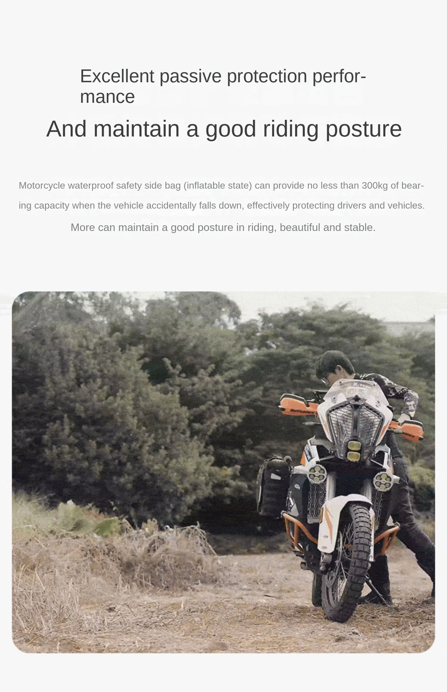 Motorcycle Side Bag TPU Large Capacity Waterproof Airtight Inflatable ...