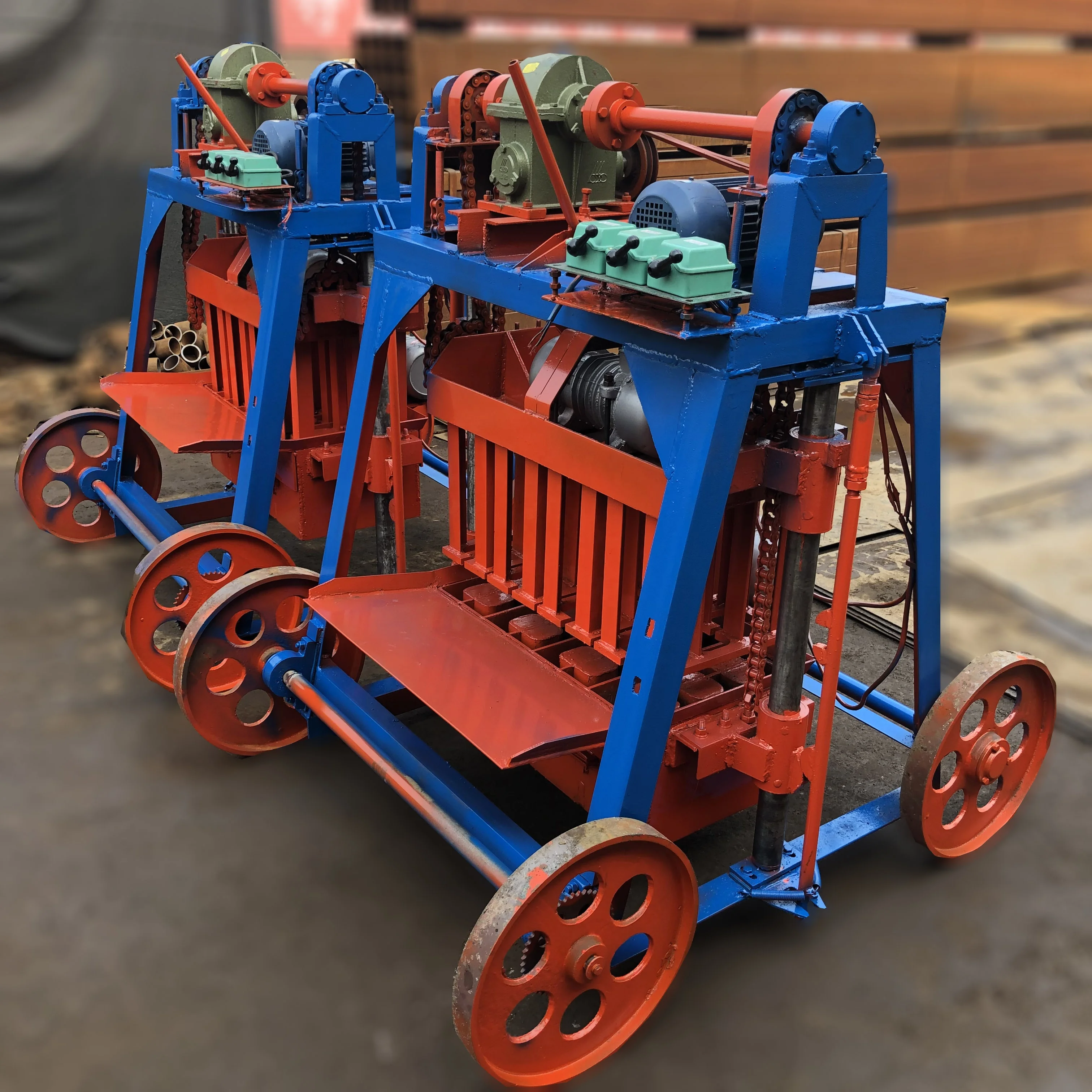 Qyj-a Movable Cement Brick Molding Machine Factory Price Simple ...