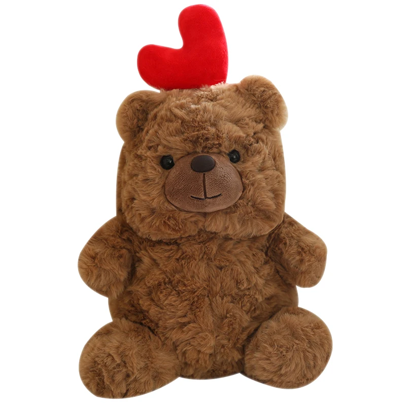 Teddy Bear With A Love Heart Stuffed Animals Soft Plush Toys Custom ...