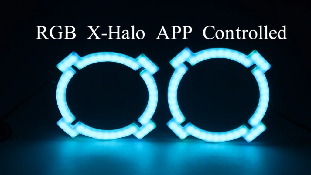 Universal Rgb X Halos Led Angel Eyes For Projector Lens Halo Ring - Buy ...