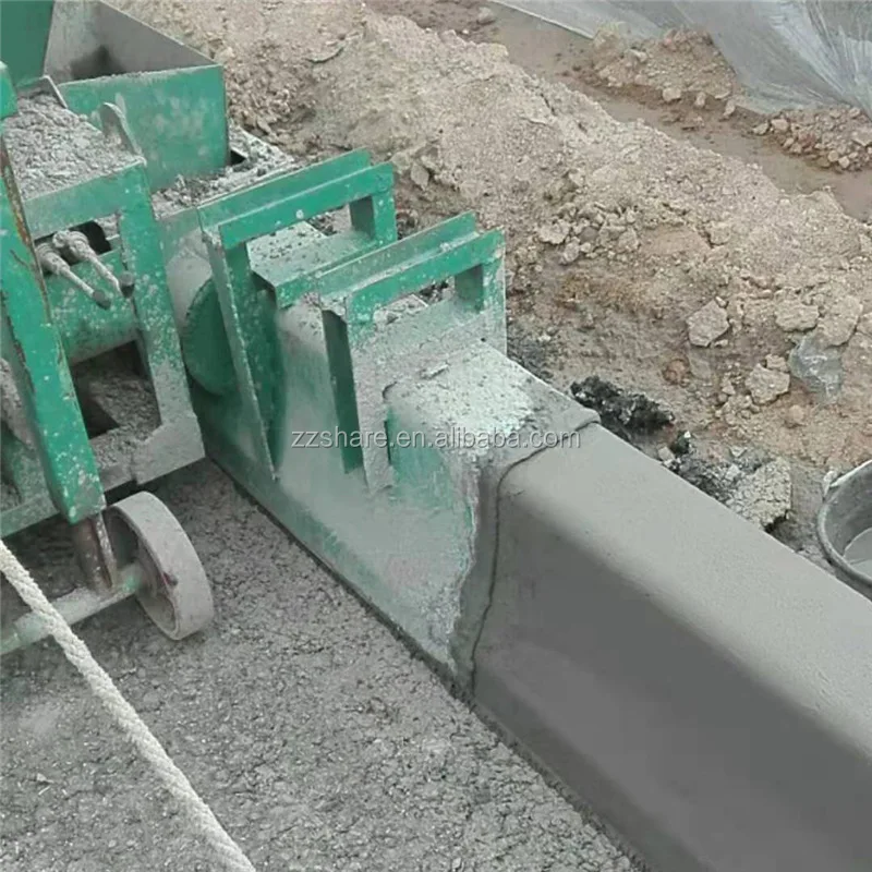 Small Concrete Curbing Machine Stamp Curb Rollers And Gutter Machine ...