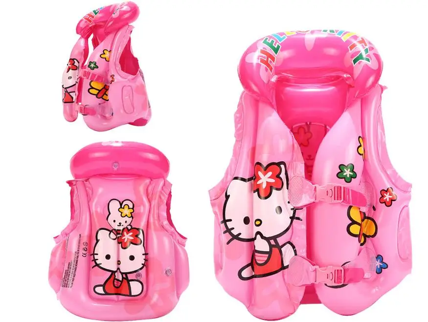 Cute Cartoon Life Vest Children Learn To Swim Buoyancy Vest Swimming ...