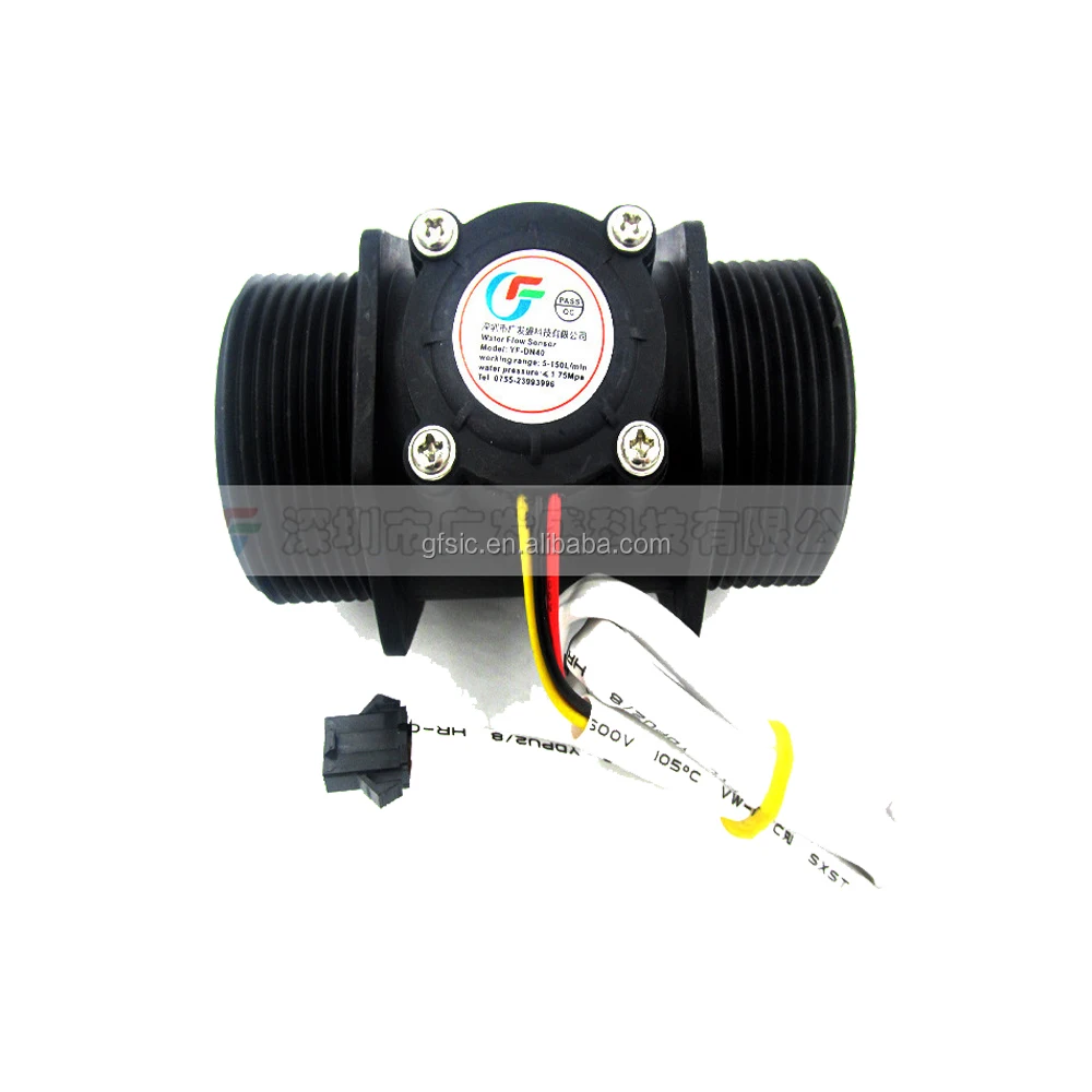 New 1.5 Inch 3-24v 5-200l/min Yf-dn40 Electric Water Flow Sensor - Buy ...
