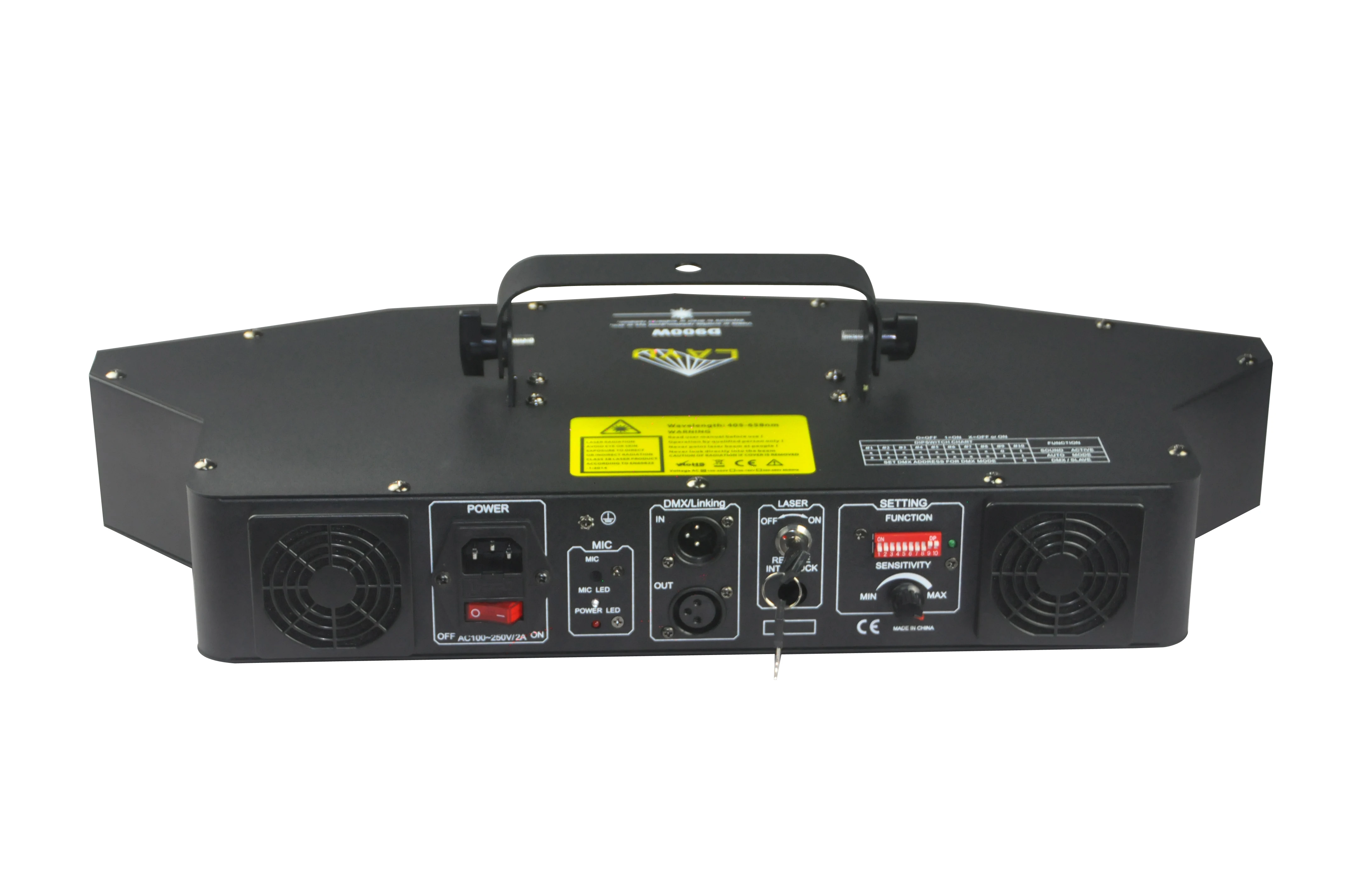 D900W Laser Stage Lighting - 7 Colors & White Beam