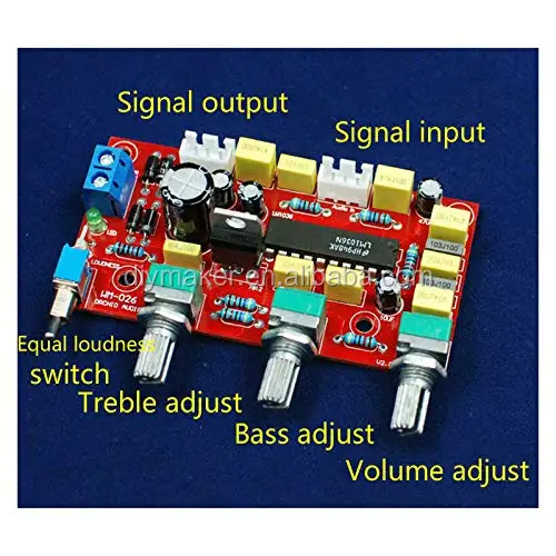 LM1036 OP-AMP HIFI Amplifier - DIY Preamplifier Kit