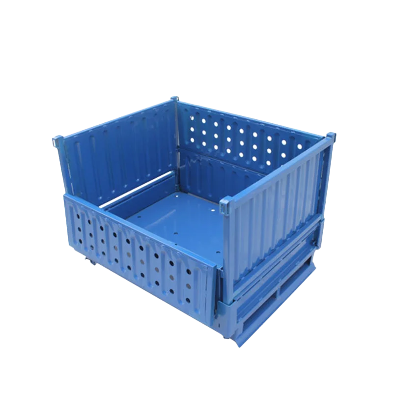 Loading 1000 Kg Collapsible Stackable Heavy Duty Big Metal Box Metal ...