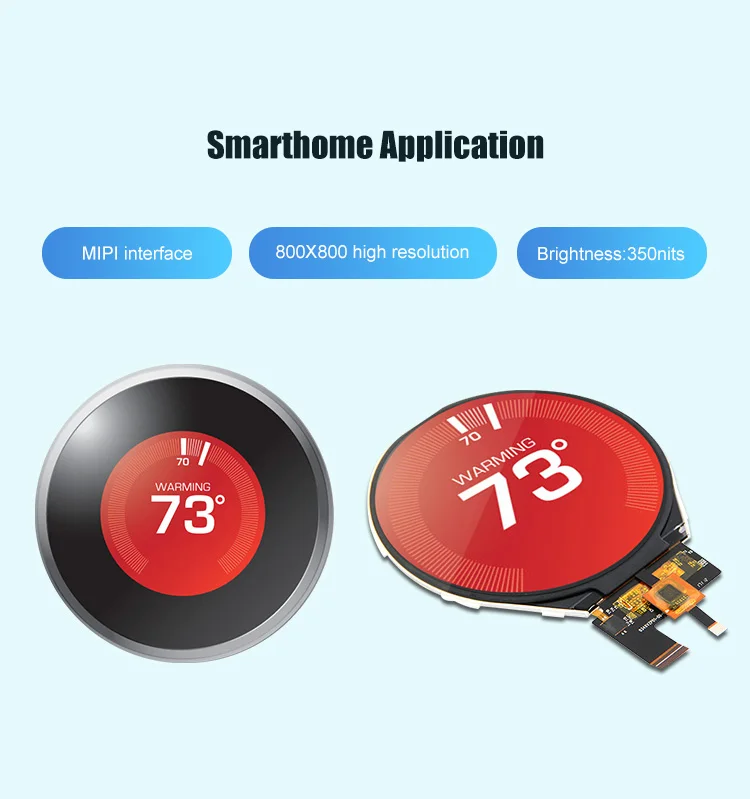 Kingtech 3.4 Inch 800x800 Mipi Interface Ips Round Touch Lcd Display - Buy Round Lcd Kingtech ...