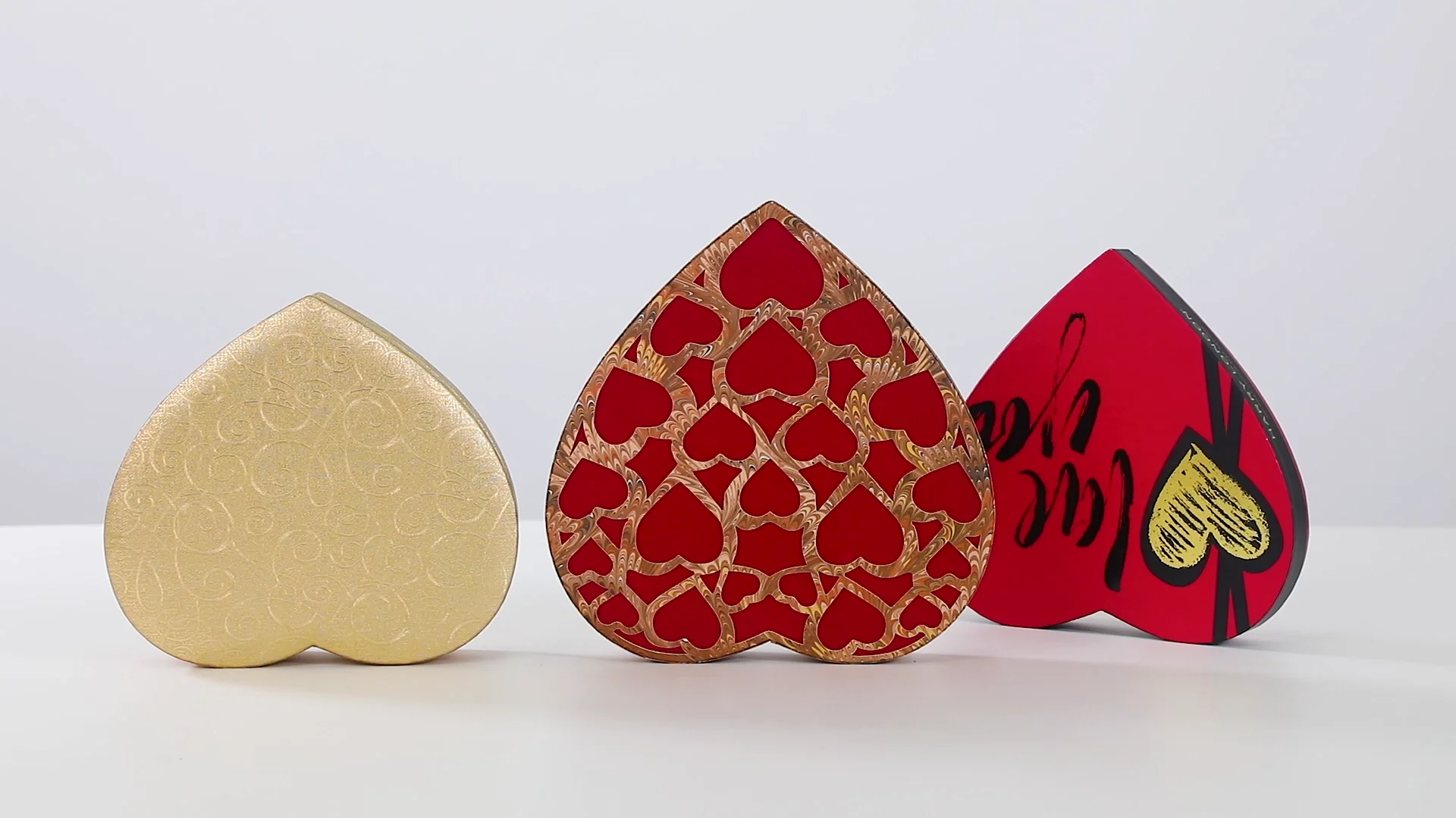 Luxury Rigid Large Cardboard Paper I Love You Velvet Soap Hat Heart ...