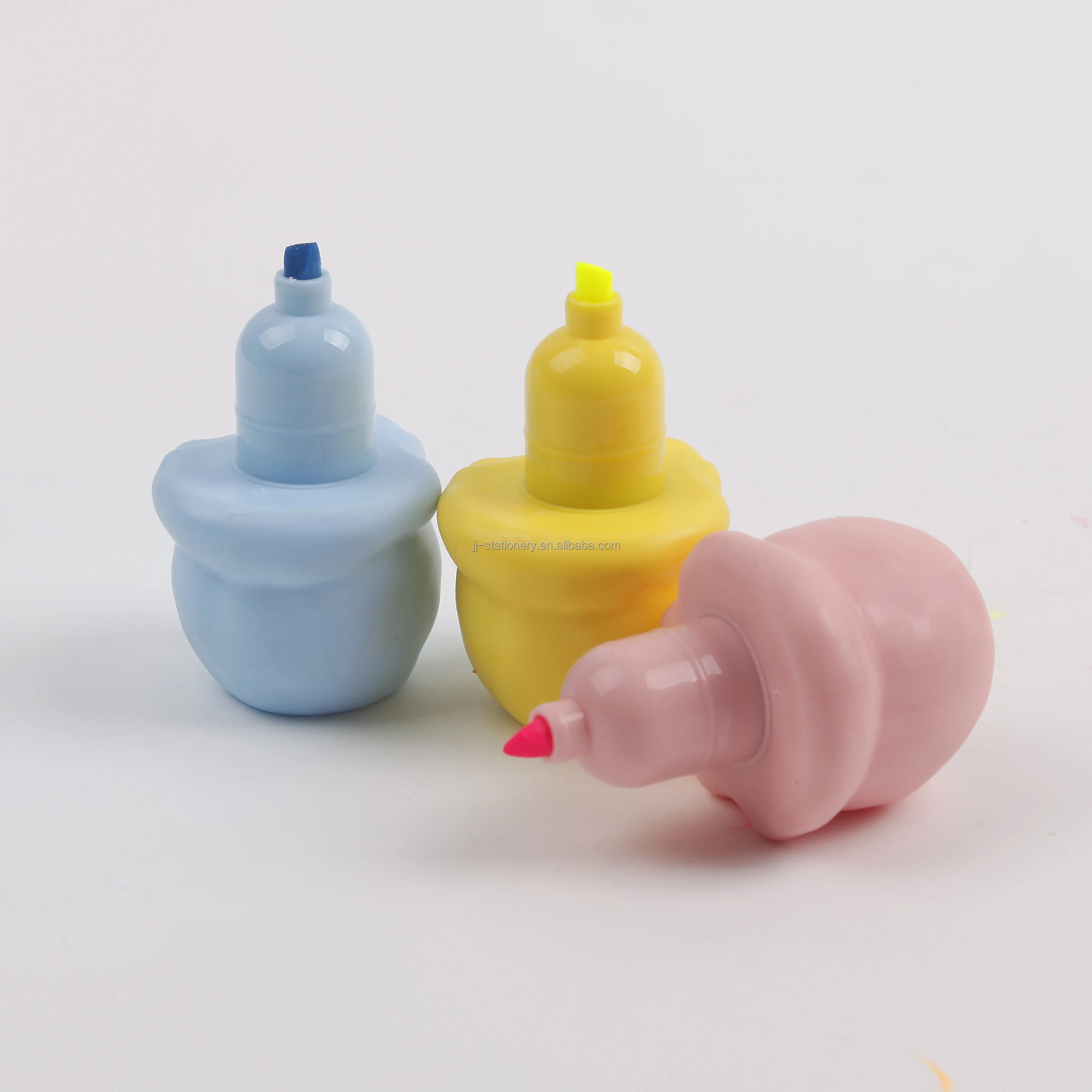 H-tone Stackable Highlighter Cute Animal Shape Cute Mini Highlighter ...