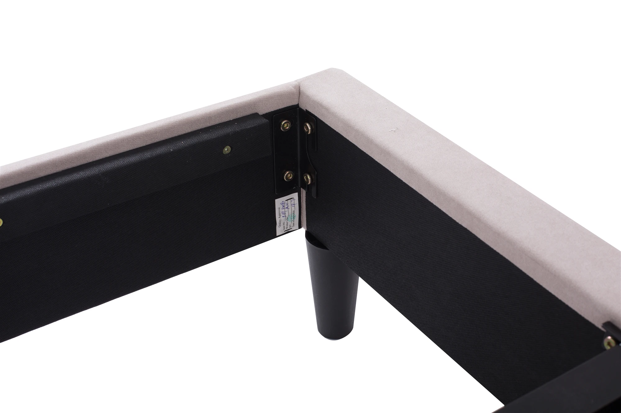 Nisco Upholstered Bed With Tufted Button Headboard And Slat Multiple ...