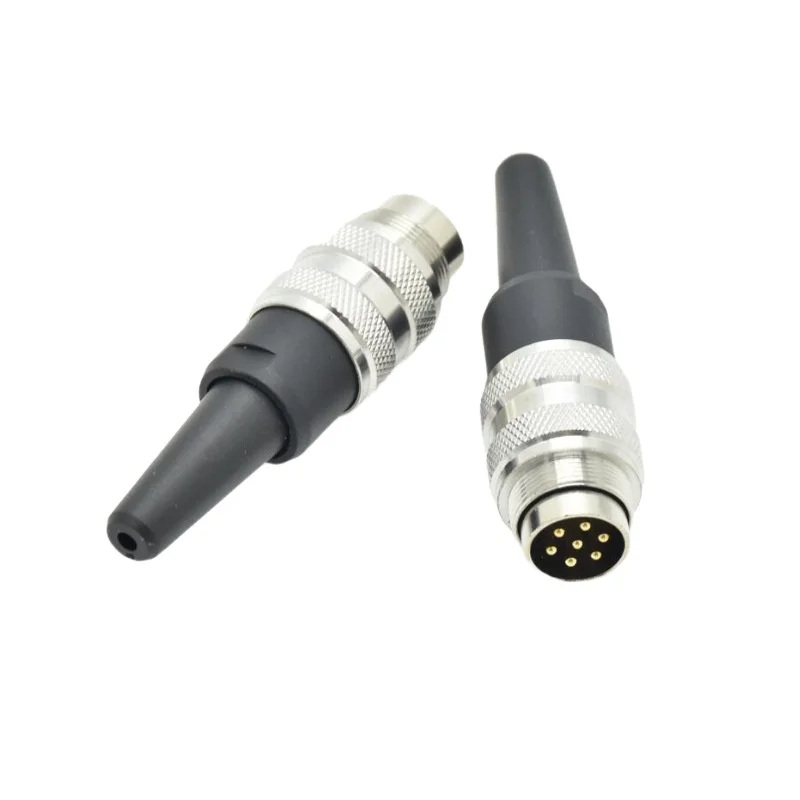 M16 Connector Molded 8pin Circular 12p Waterproof Connector - Buy M16 ...