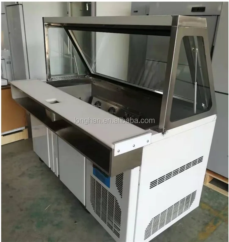 Commercial Subway Restaurant Refrigerating Sandwich Prep Table