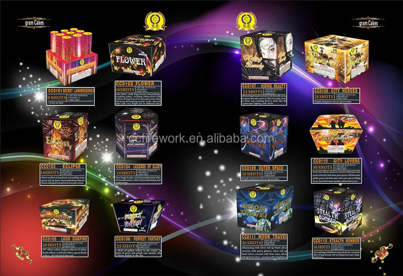 49 Shots Fireworks Cakes/birthday Cake Fireworks For Sale With Ce - Buy ...