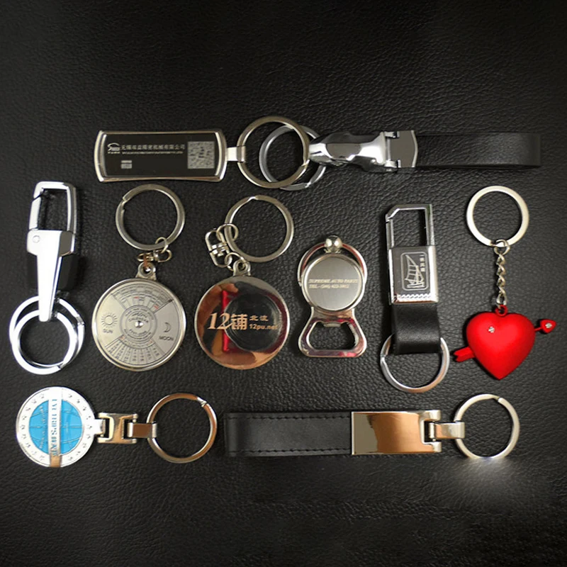 Custom Logo Epoxy Keychain Stainless Steel Key Chains Blank Metal ...