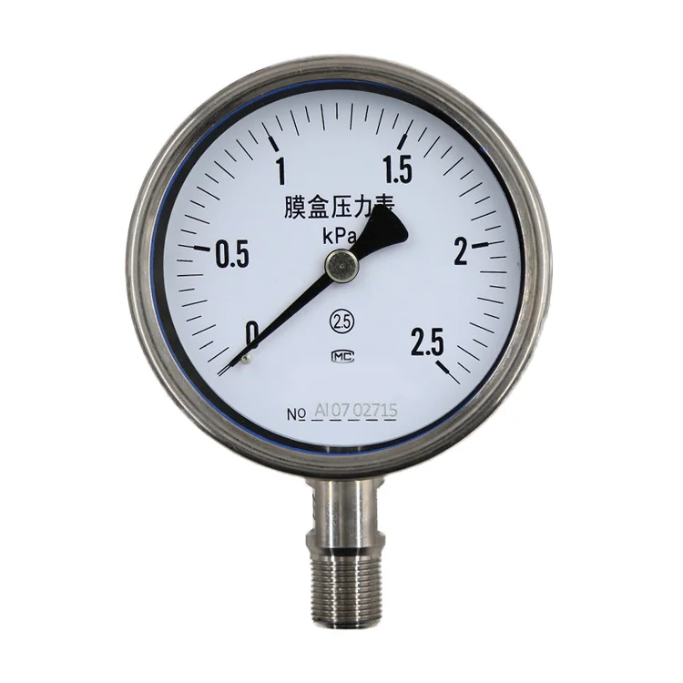 Capsule Manometer Bellows Pressure Gauge - Precision & Durability