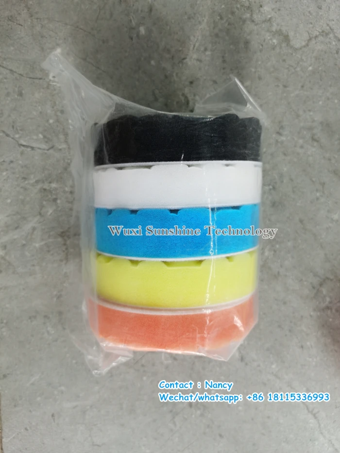 Buffing Sponge Polishing Pad Kit Set 5 Pcs 3/4/5/6/7 Inch Hexagonal ...