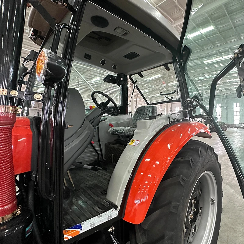 QILU 2024 4x4 Agricultural Tractors 70HP 75HP 80HP 90HP 100HP Farming Tractors With Air ...