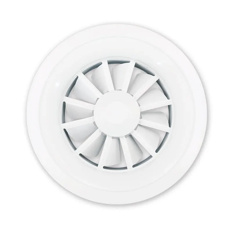 Duct Installed Powder Coating Aluminum Round Swirl Diffuser With ...