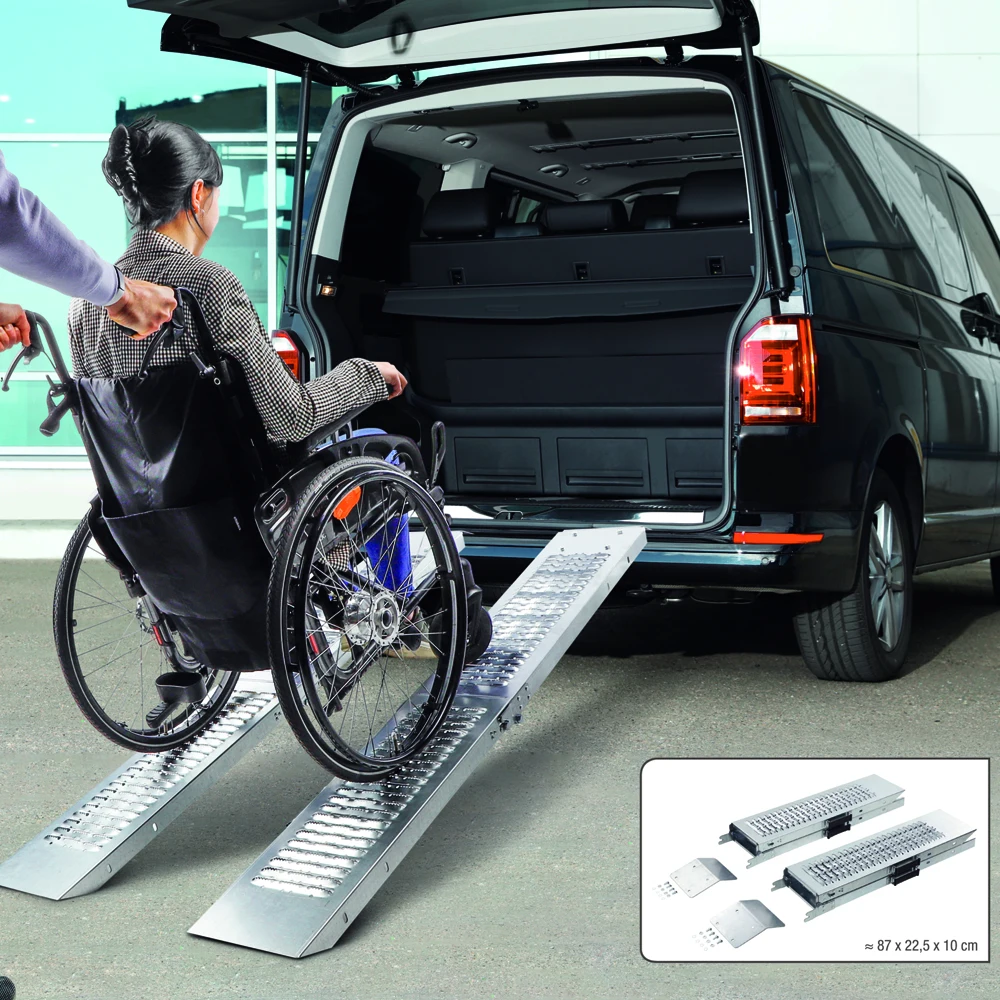 Manual Folding Steel Ramp Loading Ramps Silver Truck Loading Accept ...