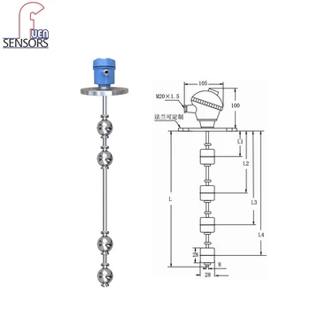 Continuous Float Level Sensor - Buy Float Level Sensor,Water Level ...