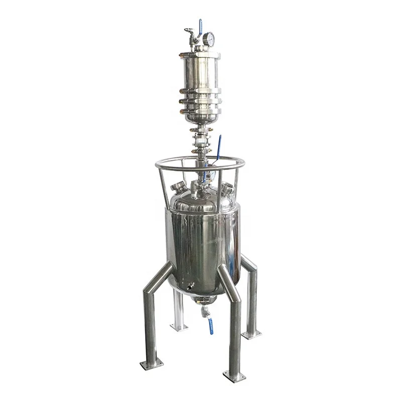 Stainless Steel Tri Clamp Fully Jacketed Collection Vessel