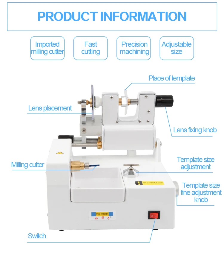 High quality Optical Glasses Equipment Automatic Eyeglasses Lens ...