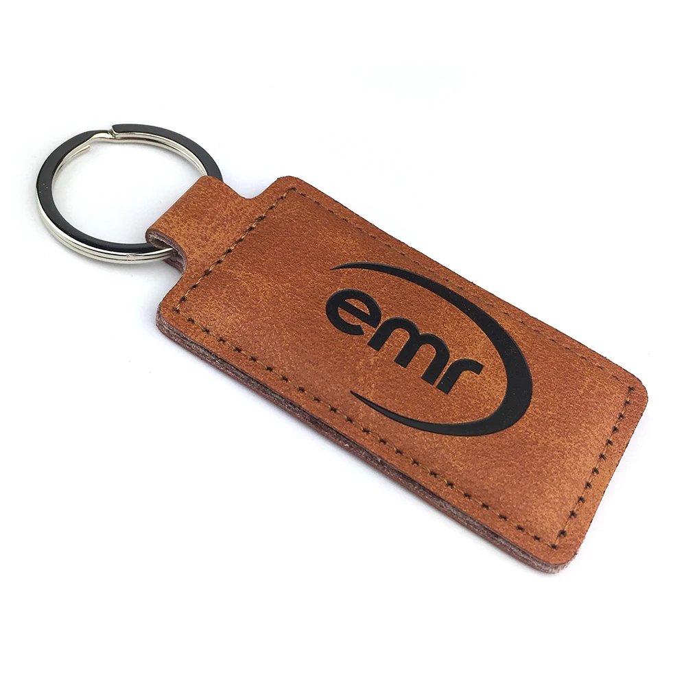 Personalized Laser Engraving Logo Custom Embroidered Keychain