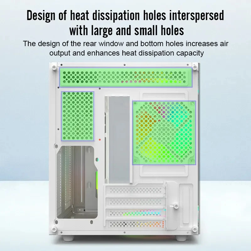 Gaming Pc Case Tower Computer Housing For Gamers With Hdd*2+ssd*2 Or ...