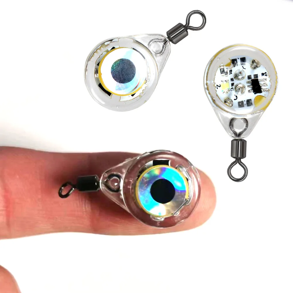 5-Color LED Underwater Fish Eye Trap Light for Night Fishing Swivel ...