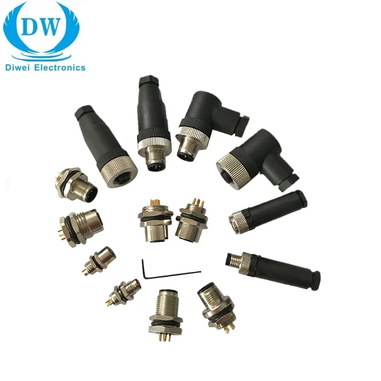 M12 Cable 8pin Male Female Connector M12 A Code X Connector Sensor ...