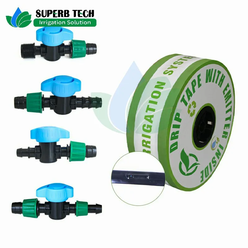 Dn16*16 Irrigation Tape Connector Plastic Barb Lock Drip Tape Valve ...