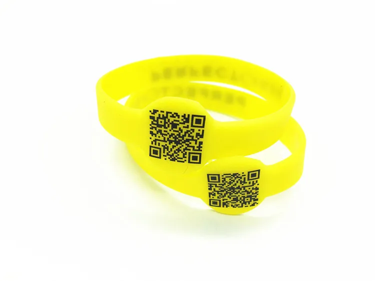 Customized QR Code Wristbands - Promotional Silicone Bracelets