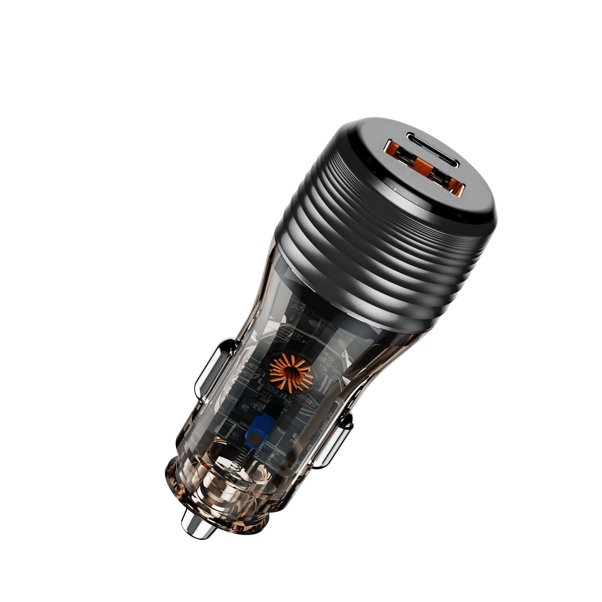 Fast Smart Car Charger Type-c Usb-c Qc18w Pd30w Mini Car Charger ...