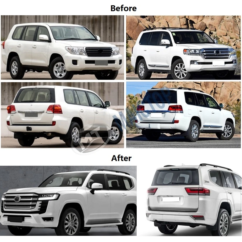 Maictop 자동차 범퍼 Facelift Lc200 Bodykit Lc300 랜드 크루저 200 2008-2019 업그레이드 ...