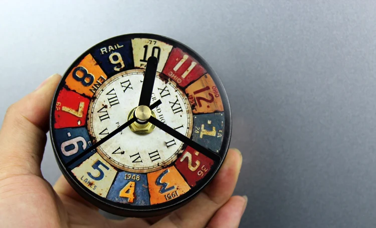 Retro European Wood Digital Refrigerator Clock Fridge Magnet Magnetic ...