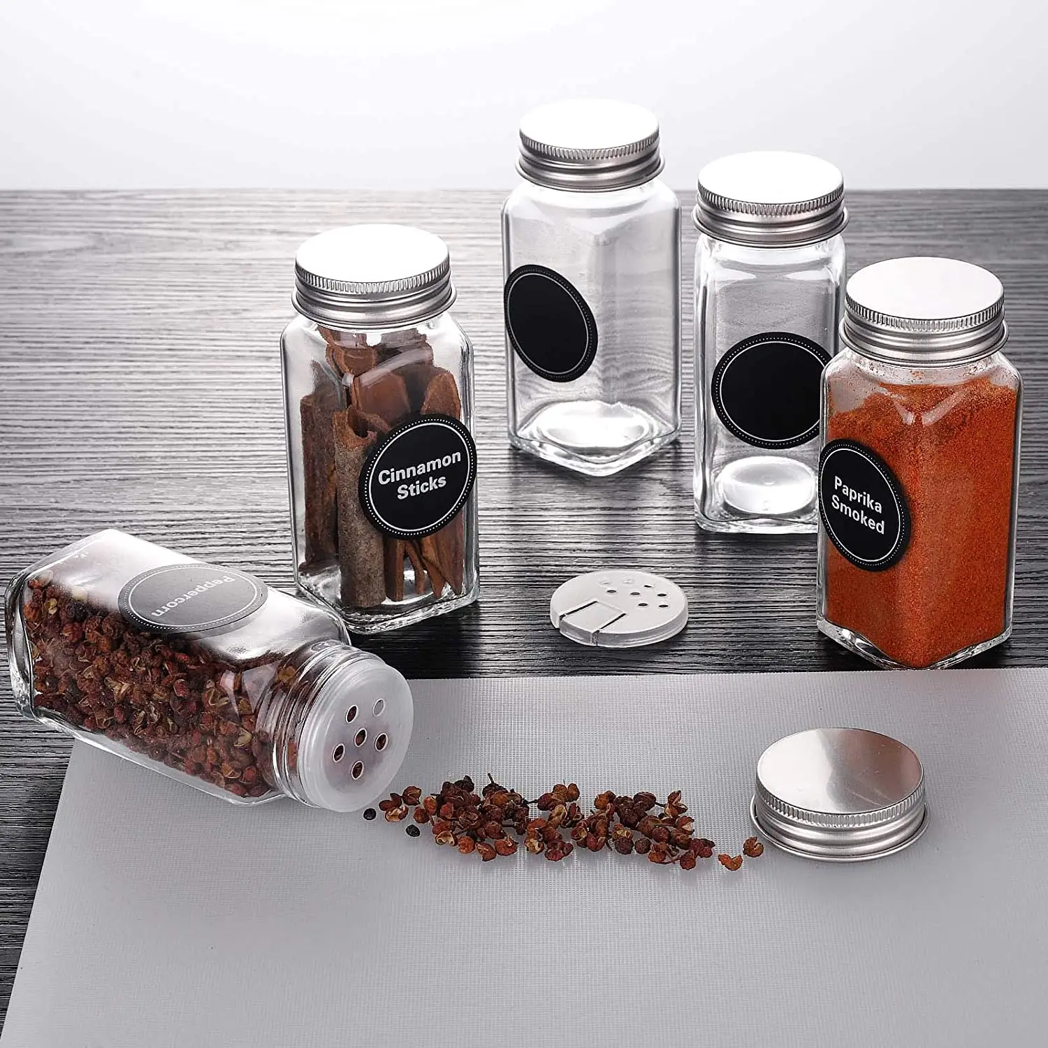 Wholesale Small Glasssmall Spice Storage Rack Jars Container Bottles ...
