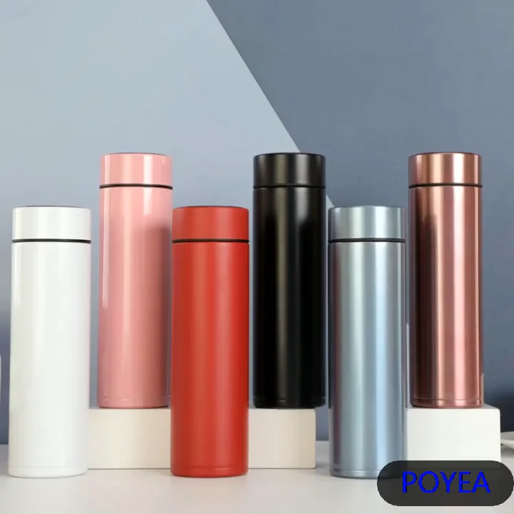 500ml Smart Led Light Temperature Control Thermos Flask Insulation ...